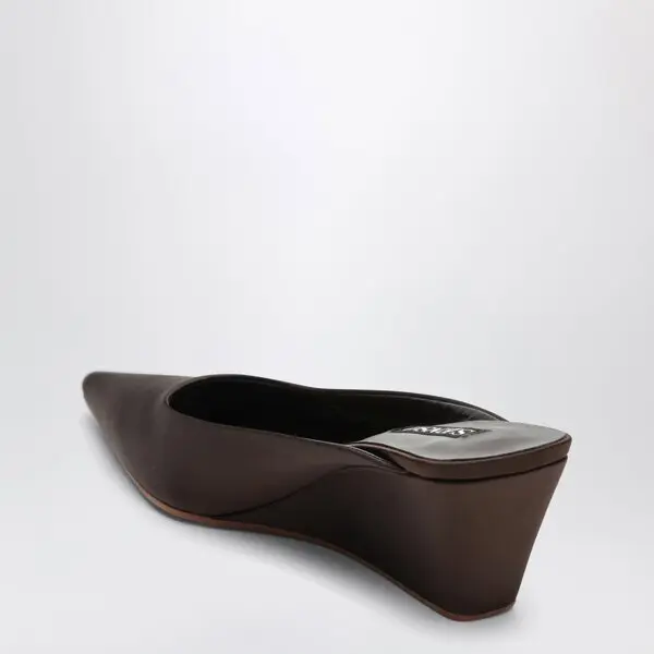 Senso Chocolate Uriela Satin Mules - Brown