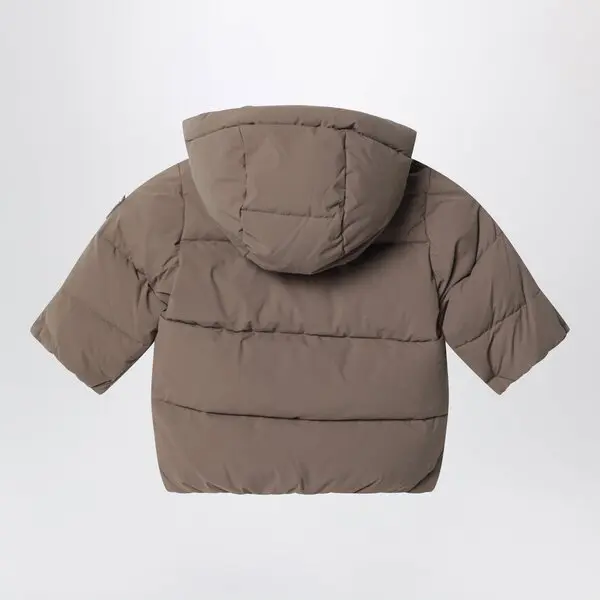 Bonpoint Brown Hooded Down Jacket