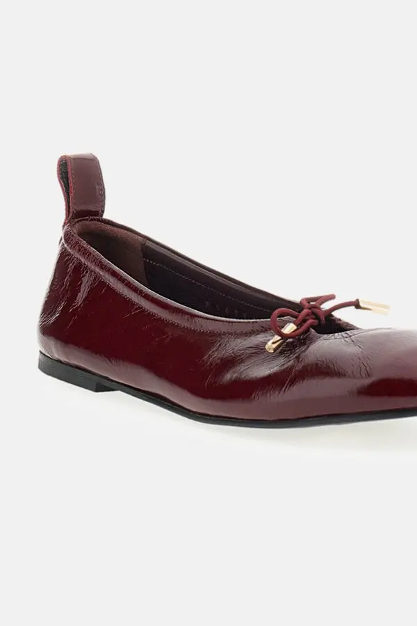 ALOHAS Ballerine Rosalind In Pelle Lucida - Red