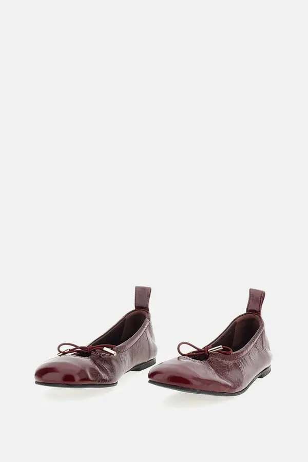ALOHAS Ballerine Rosalind In Pelle Lucida - Red