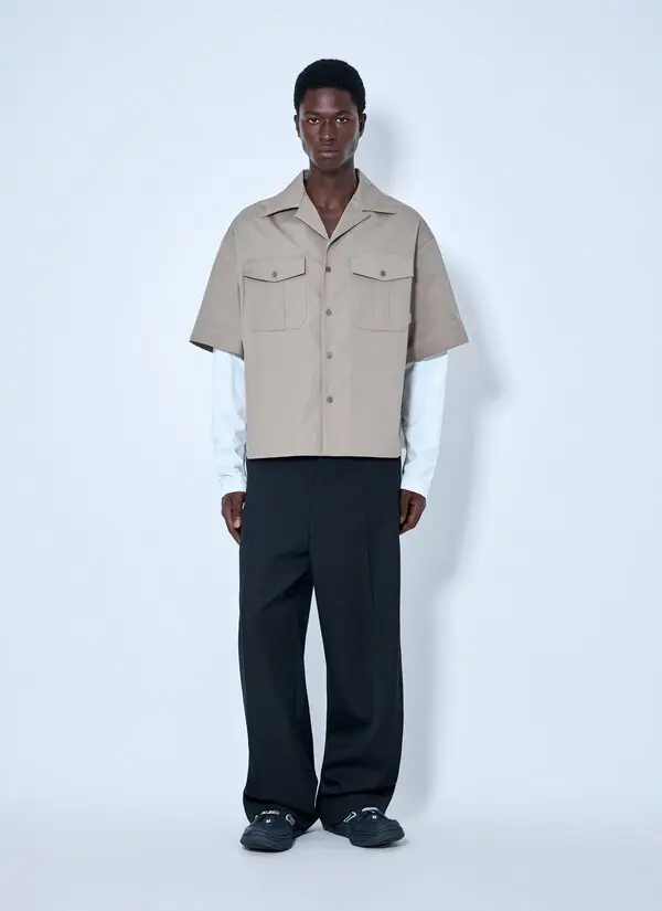 Balenciaga Short-sleeve Button-down Shirt