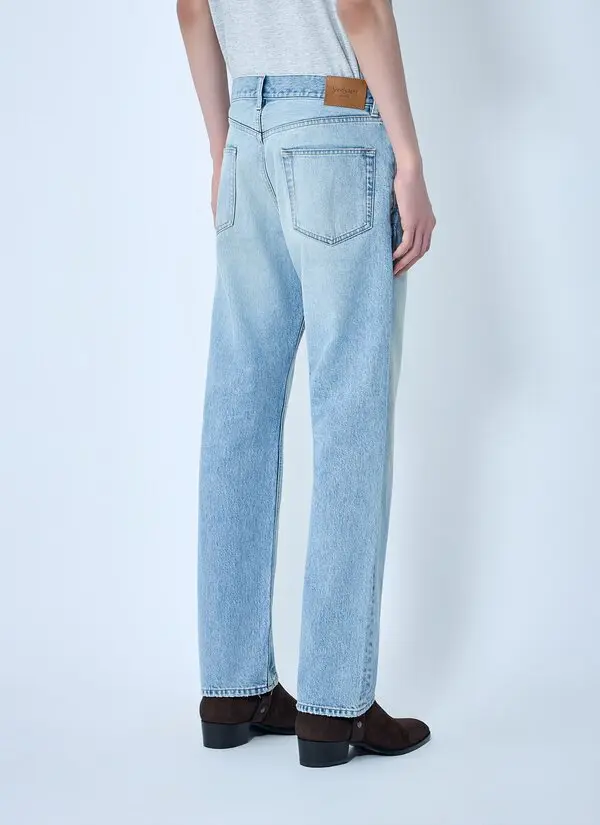 Saint Laurent Loose Straight Mid-rise Jeans