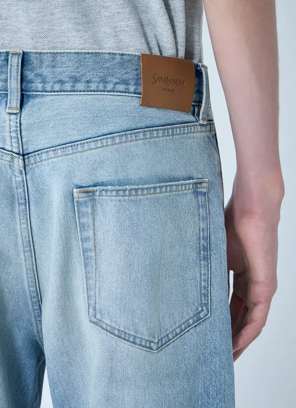 Saint Laurent Loose Straight Mid-rise Jeans