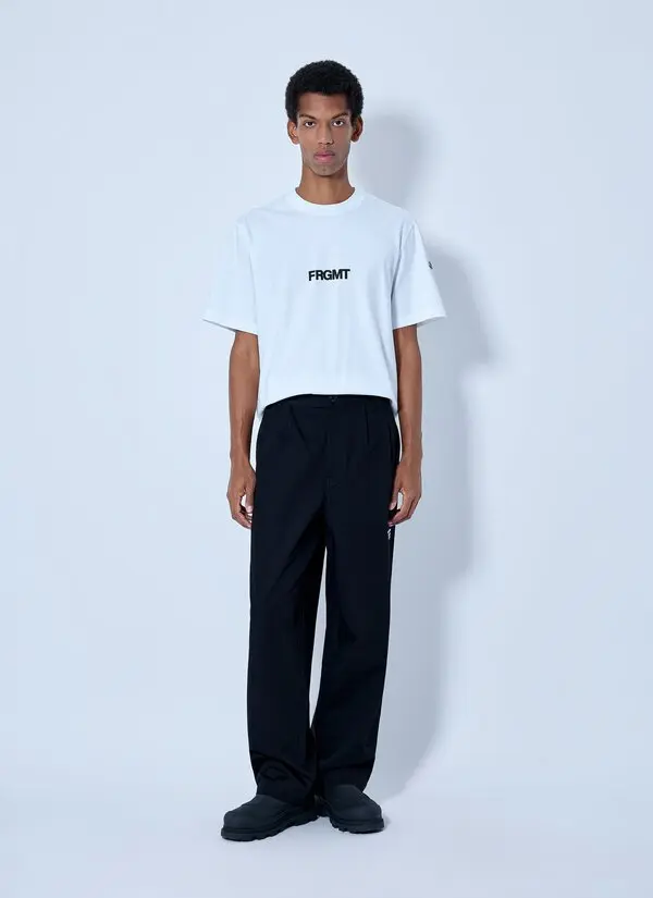 Moncler X Frgmt Hiroshi Fujiwara Pleated Wide-leg Trousers - Black