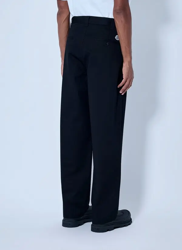Moncler X Frgmt Hiroshi Fujiwara Pleated Wide-leg Trousers - Black