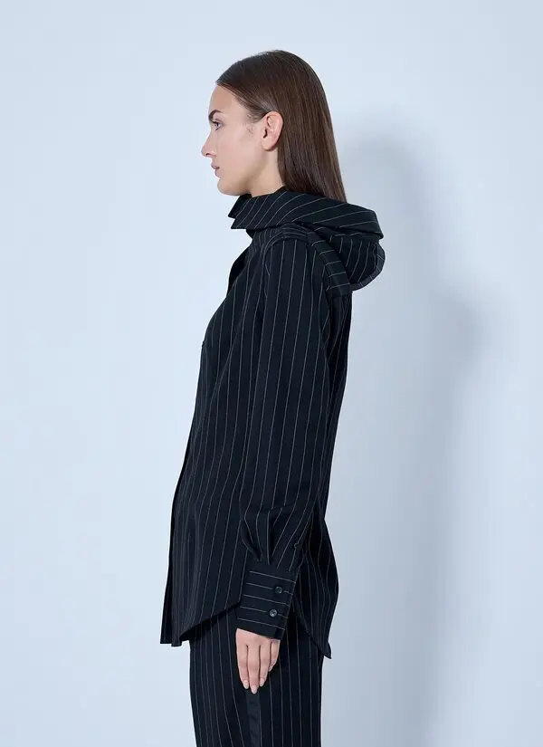 JEAN PAUL GAULTIER Hooded Striped Shirt