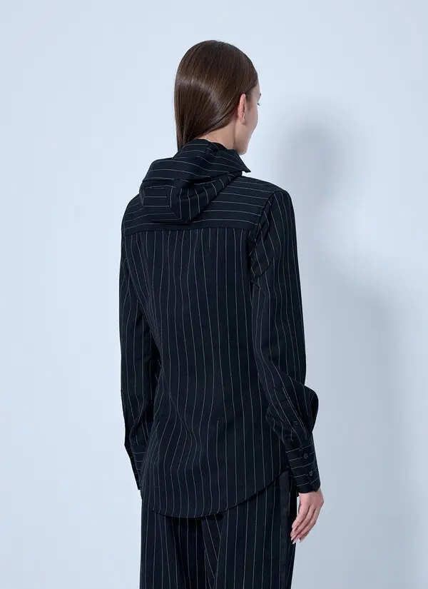 JEAN PAUL GAULTIER Hooded Striped Shirt