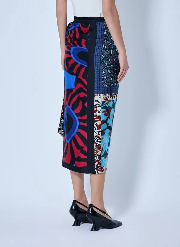 Dries Van Noten Scarfy Long Skirt