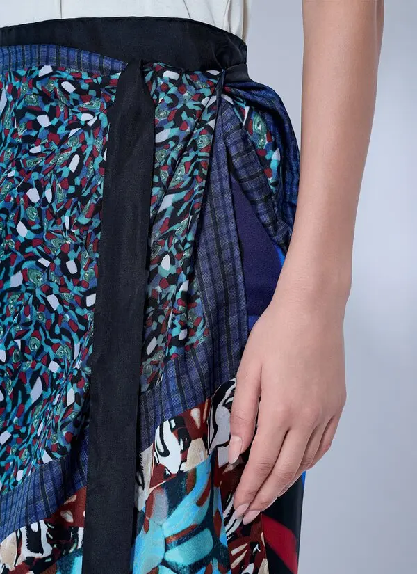 Dries Van Noten Scarfy Long Skirt