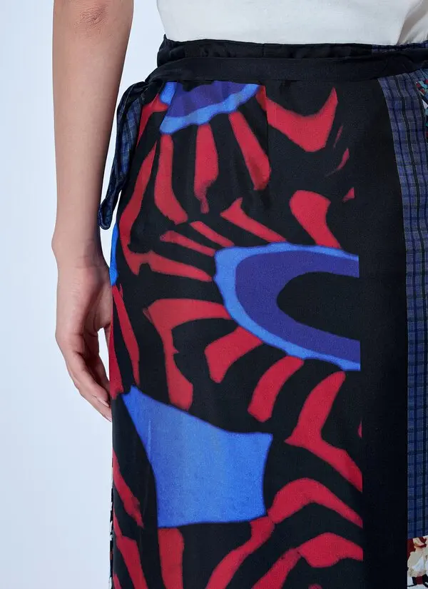 Dries Van Noten Scarfy Long Skirt