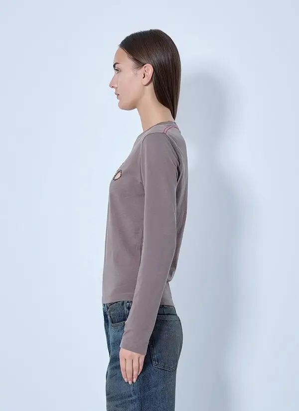 Marni Cut-out Detail Long Sleeve Top