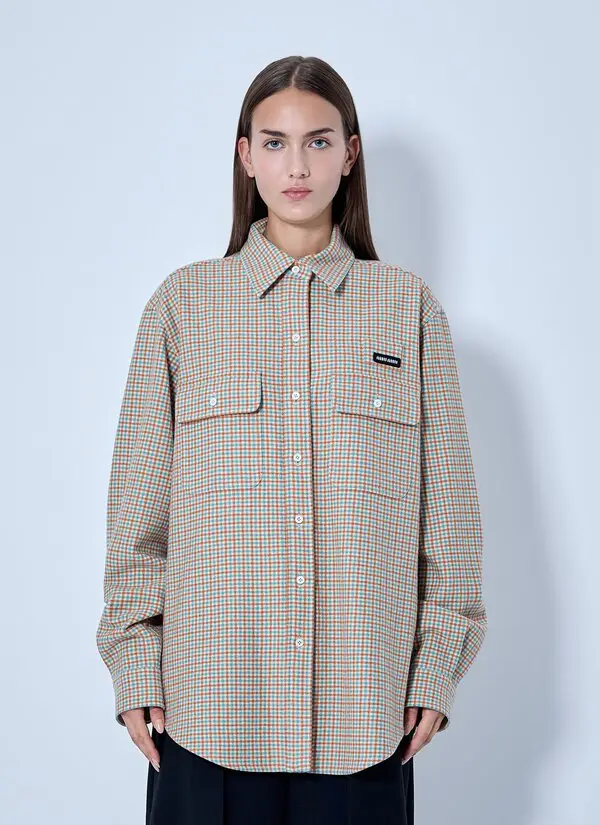 Miu Miu Checked Cotton Shirt