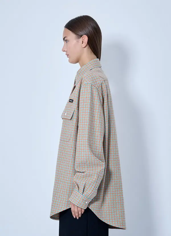 Miu Miu Checked Cotton Shirt