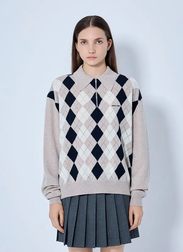 Miu Miu Cashmere Polo Sweater