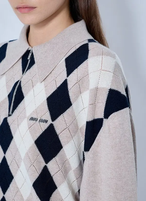 Miu Miu Cashmere Polo Sweater