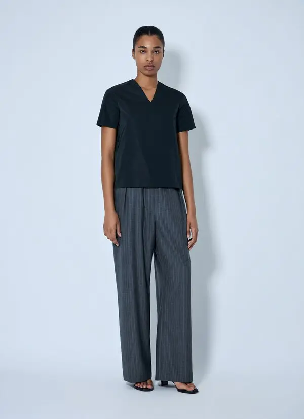 JIL SANDER Pinstripe Wide-leg Trousers