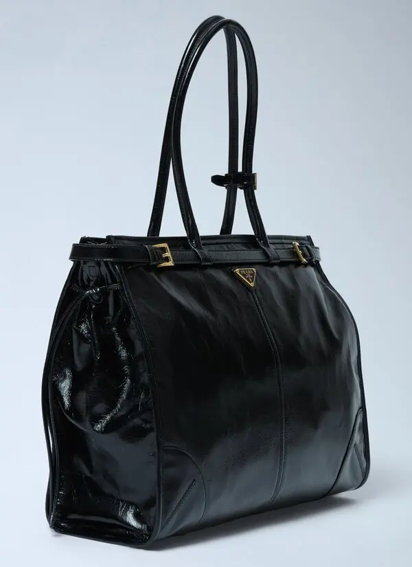 Prada Extra Large Bonnie Shoulder Bag - Black
