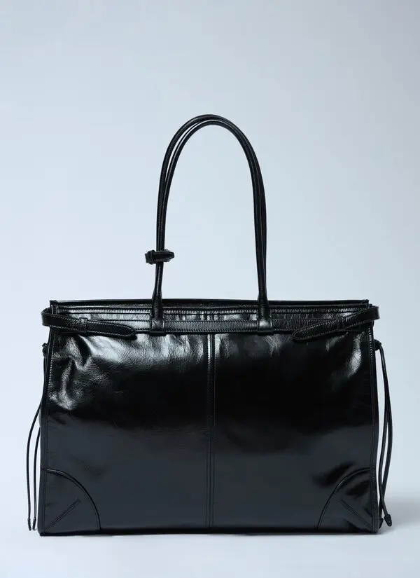 Prada Extra Large Bonnie Shoulder Bag - Black