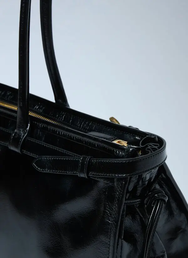Prada Extra Large Bonnie Shoulder Bag - Black