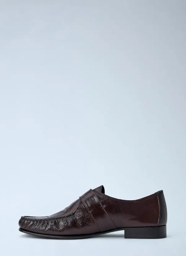 Marni Buckle Detail Leather Loafers
