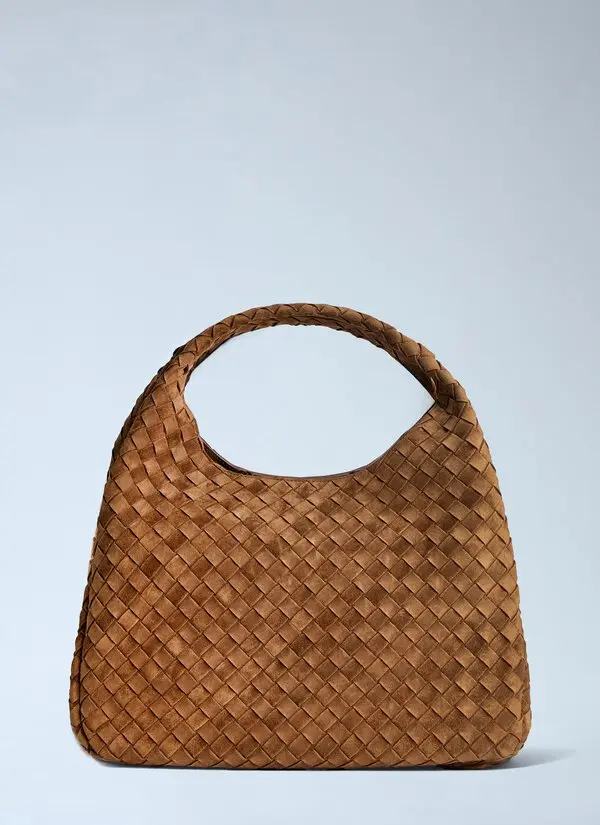 Bottega Veneta Campana Large Shoulder Bag - Brown