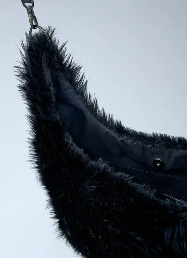 Yohji Yamamoto 3 Way Shoulder Strap Fur Bag