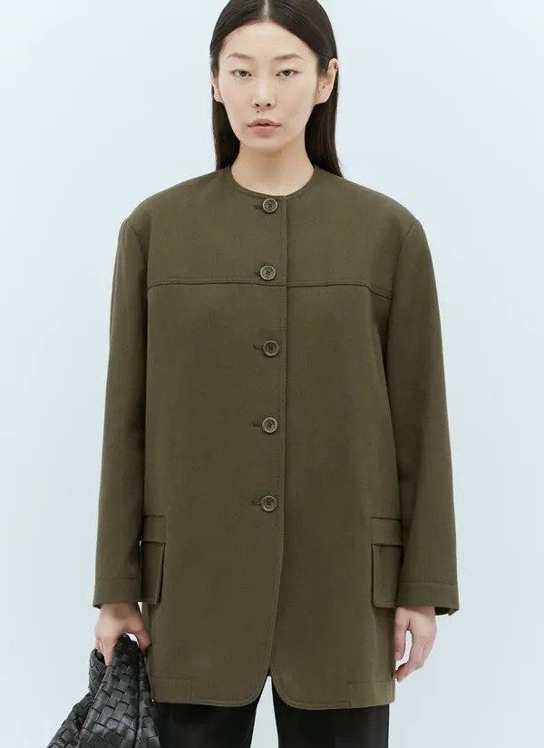 Max Mara Woven Jacket - Green