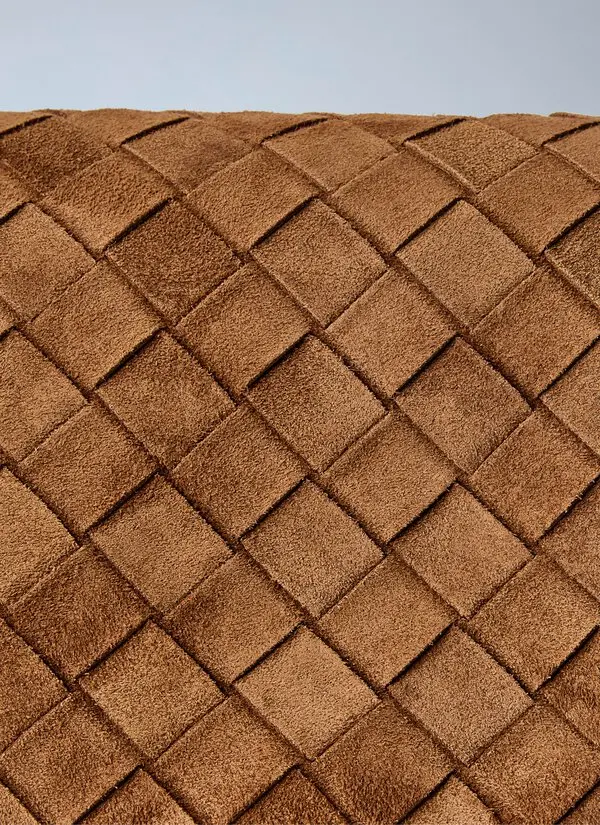 Bottega Veneta Giorno Suede Shoulder Bag - Brown
