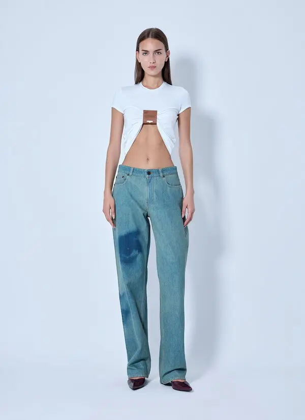JEAN PAUL GAULTIER Wide-leg Denim Trousers