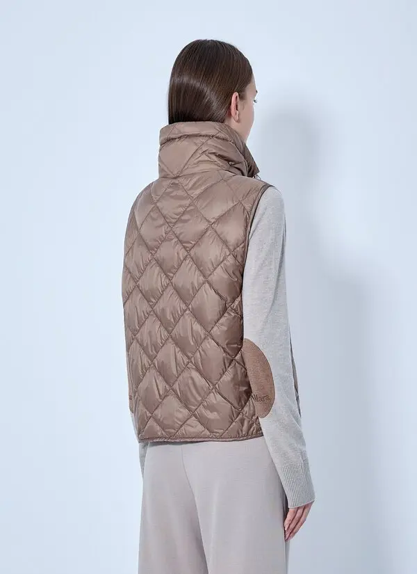 Max Mara Quilted Gilet With High Neck