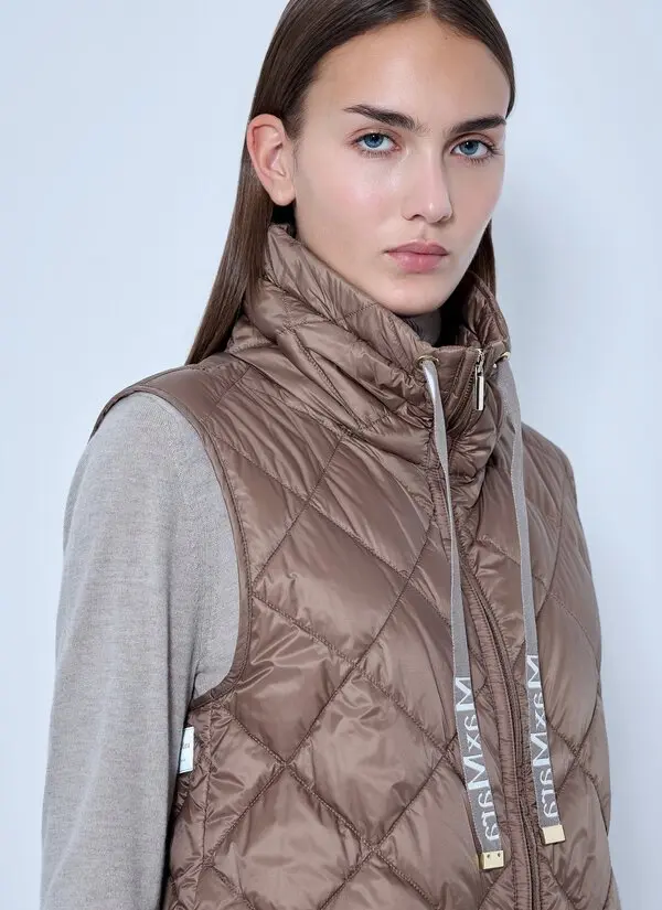 Max Mara Quilted Gilet With High Neck