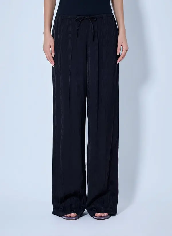 Dries Van Noten Puvis Wide-leg Satin Pants - Black
