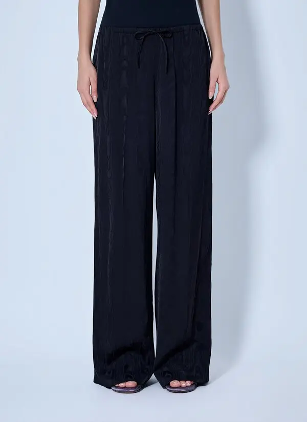 Dries Van Noten Puvis Wide-leg Satin Pants - Black