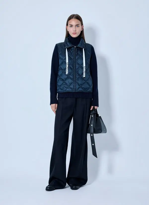 Max Mara Quilted Gilet With Drawstring Collar