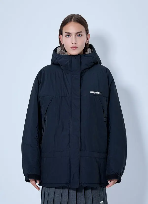 Miu Miu Pongé Down Jacket