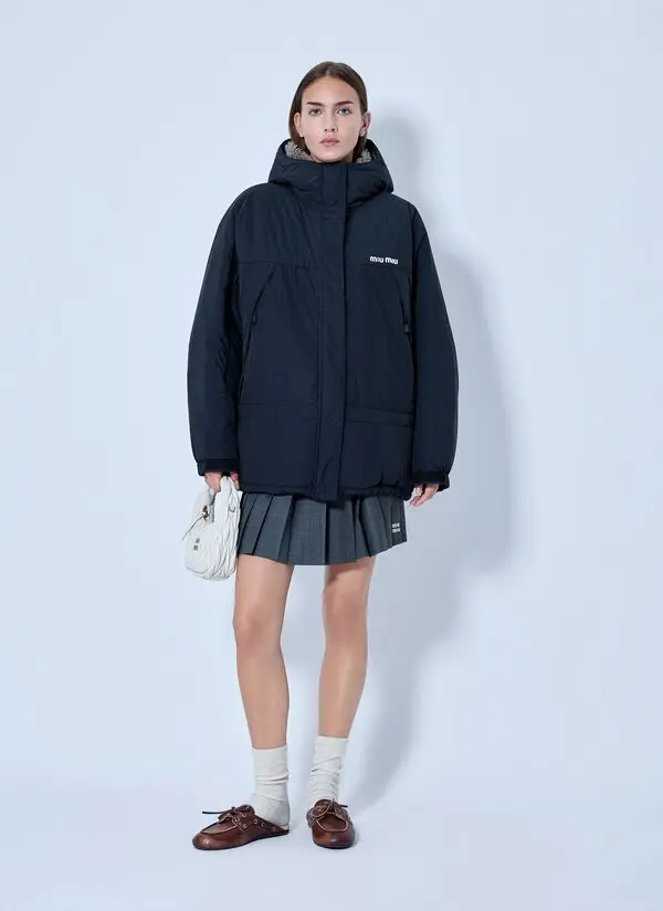 Miu Miu Pongé Down Jacket