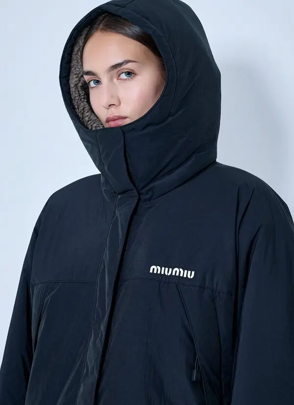 Miu Miu Pongé Down Jacket