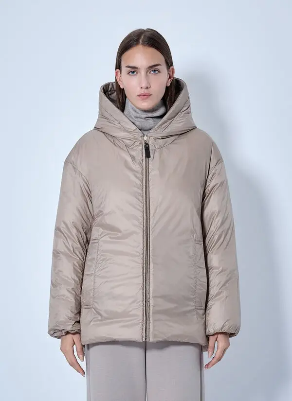 Max Mara Reversible Cashmere Puffer Jacket - Cream