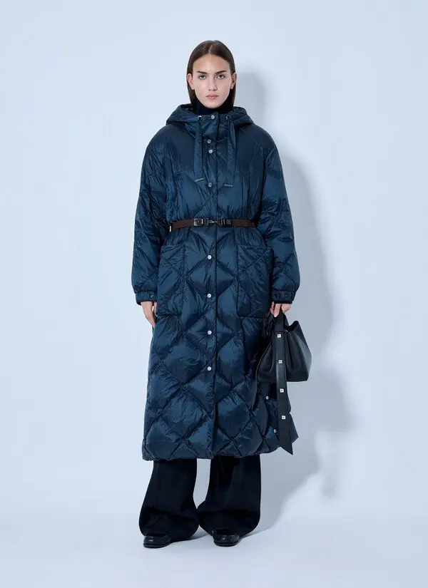 Max Mara Quilted Hooded Puffer Coat