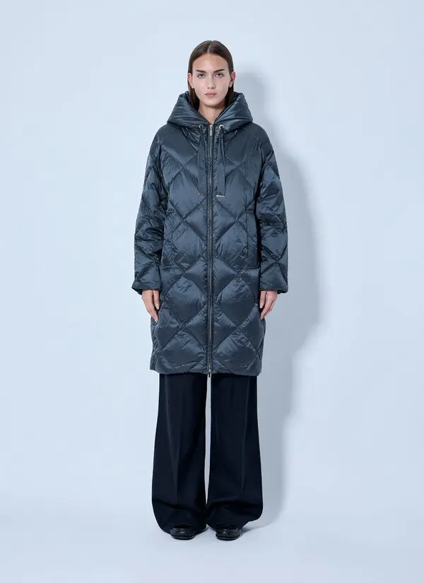 Max Mara Quilted Hooded Coat