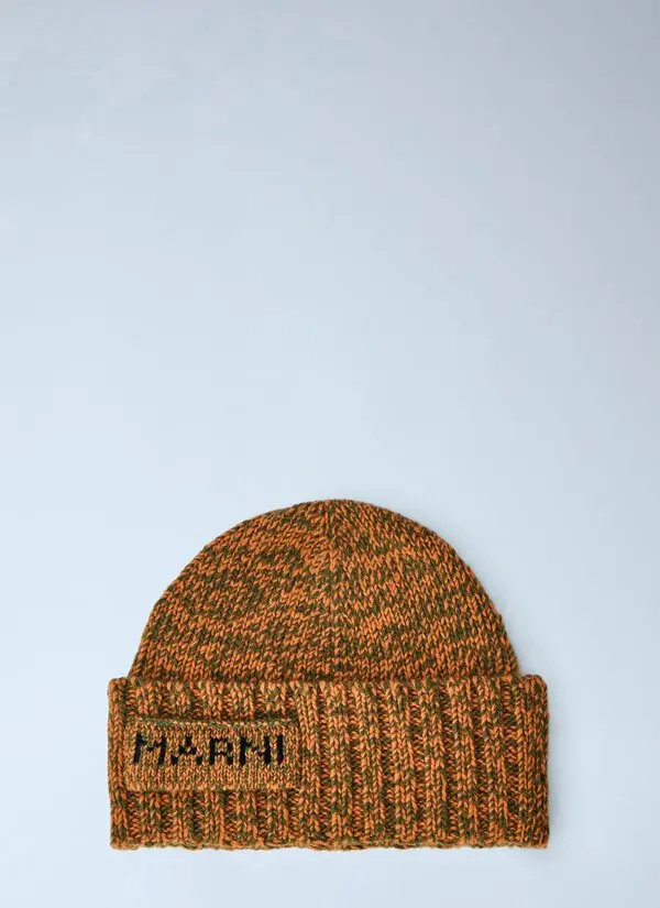 Marni Knitted Logo Beanie