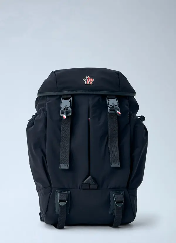 Moncler Leather-trim Backpack - Black