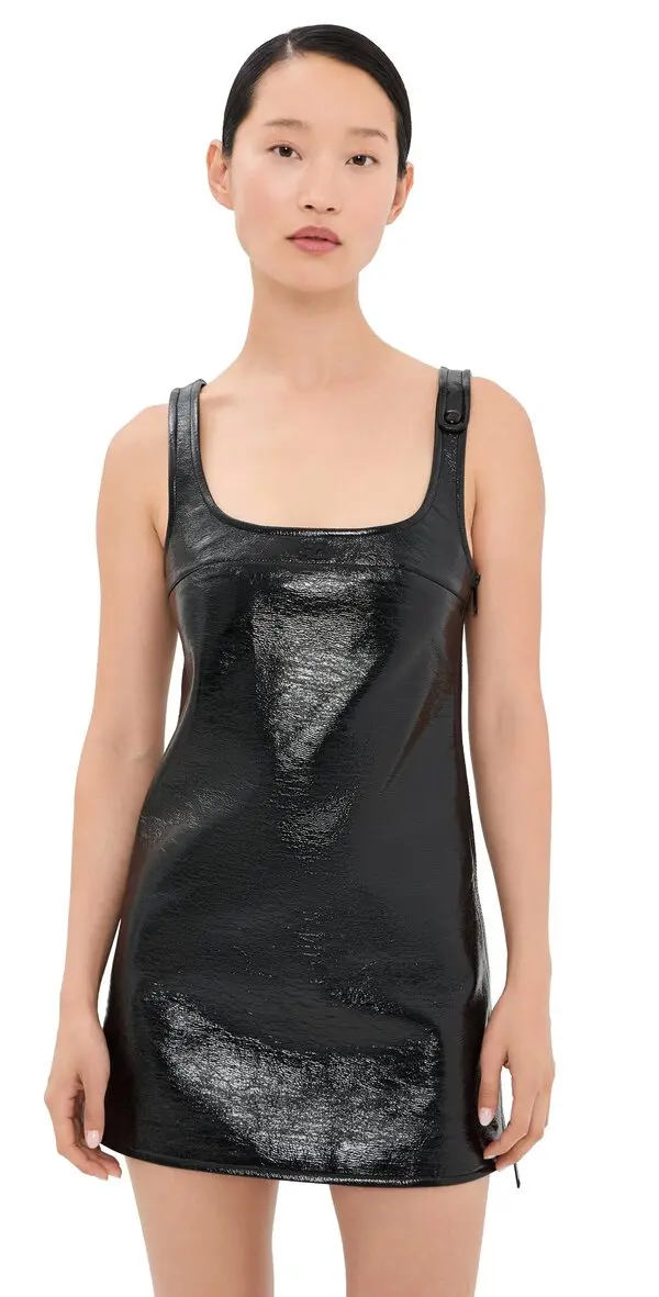 COURREGES Reedition Vinyl Dress - Black
