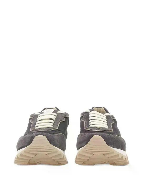 Eleventy Suede-panelled Sneakers