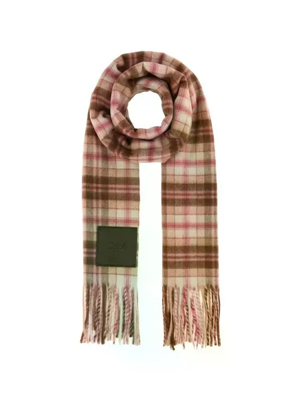 Chloé Highlanding Cashmere Scarf - Pink