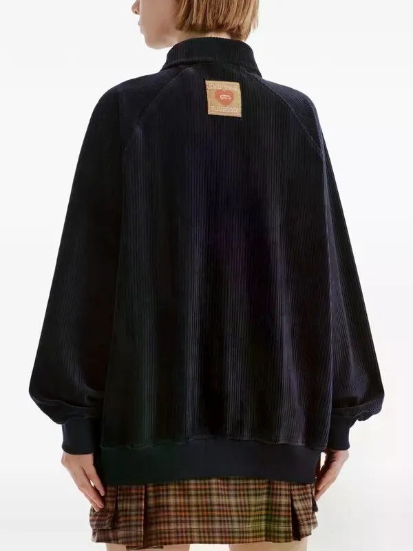 FINGERCROXX Corduroy Half-zip Sweater