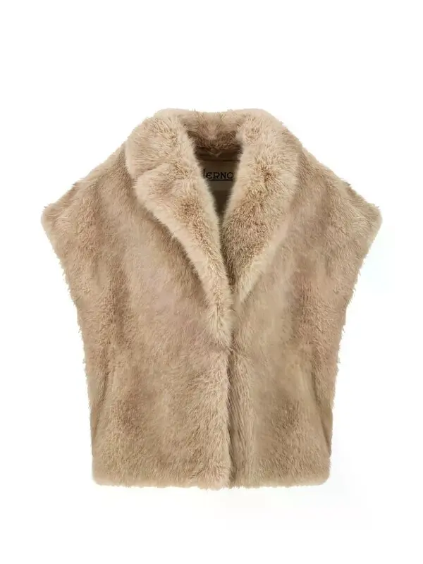 Herno Faux-fur Short-sleeve Jacket