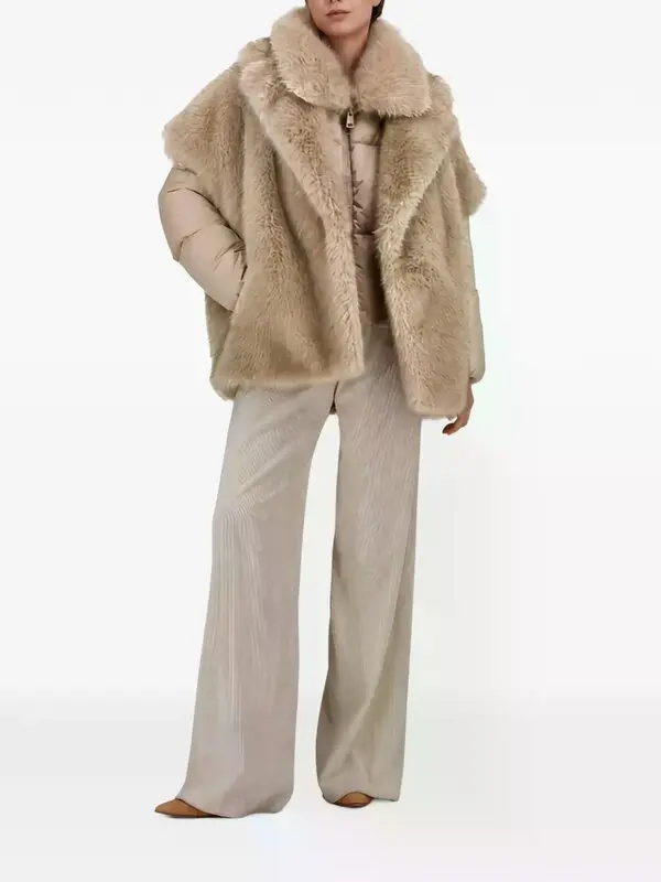 Herno Faux-fur Short-sleeve Jacket