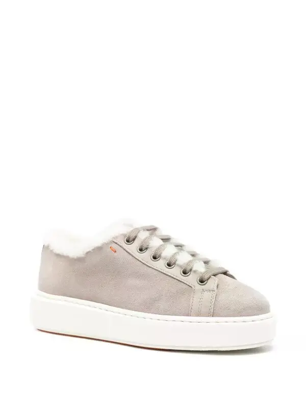 Santoni Round Toe Sneakers