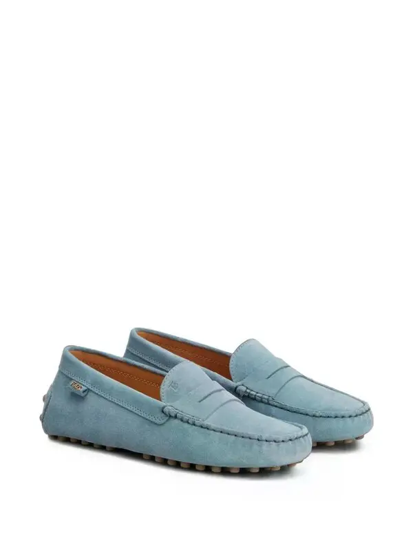 TOD'S Gommino Suede Ballet Flats - Blue